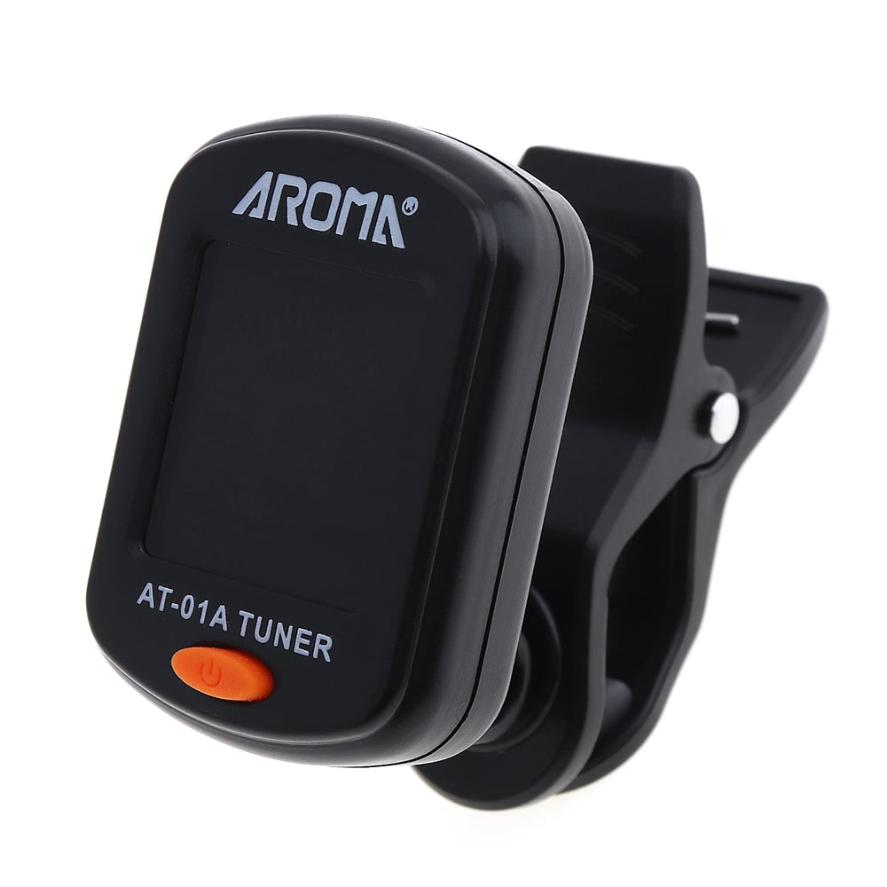 Small Portable Clip-on Guitar Tuner Double Color Backlighting with Coin ...