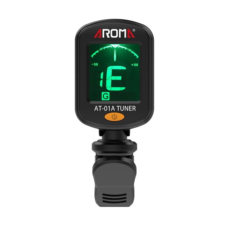 Small Portable Clip-on Guitar Tuner Double Color Backlighting with Coin ...