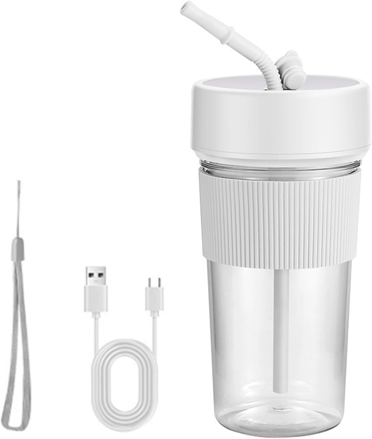 Small Portable Electric Blender with Straw, Rechargeable Juicer Mixer ...