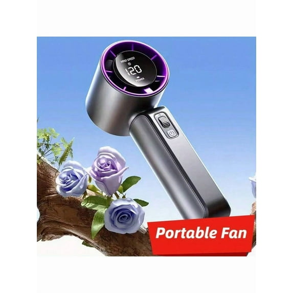 Small Portable Fan For Travel, Adjustable Speed Mini Fan With Digital ...