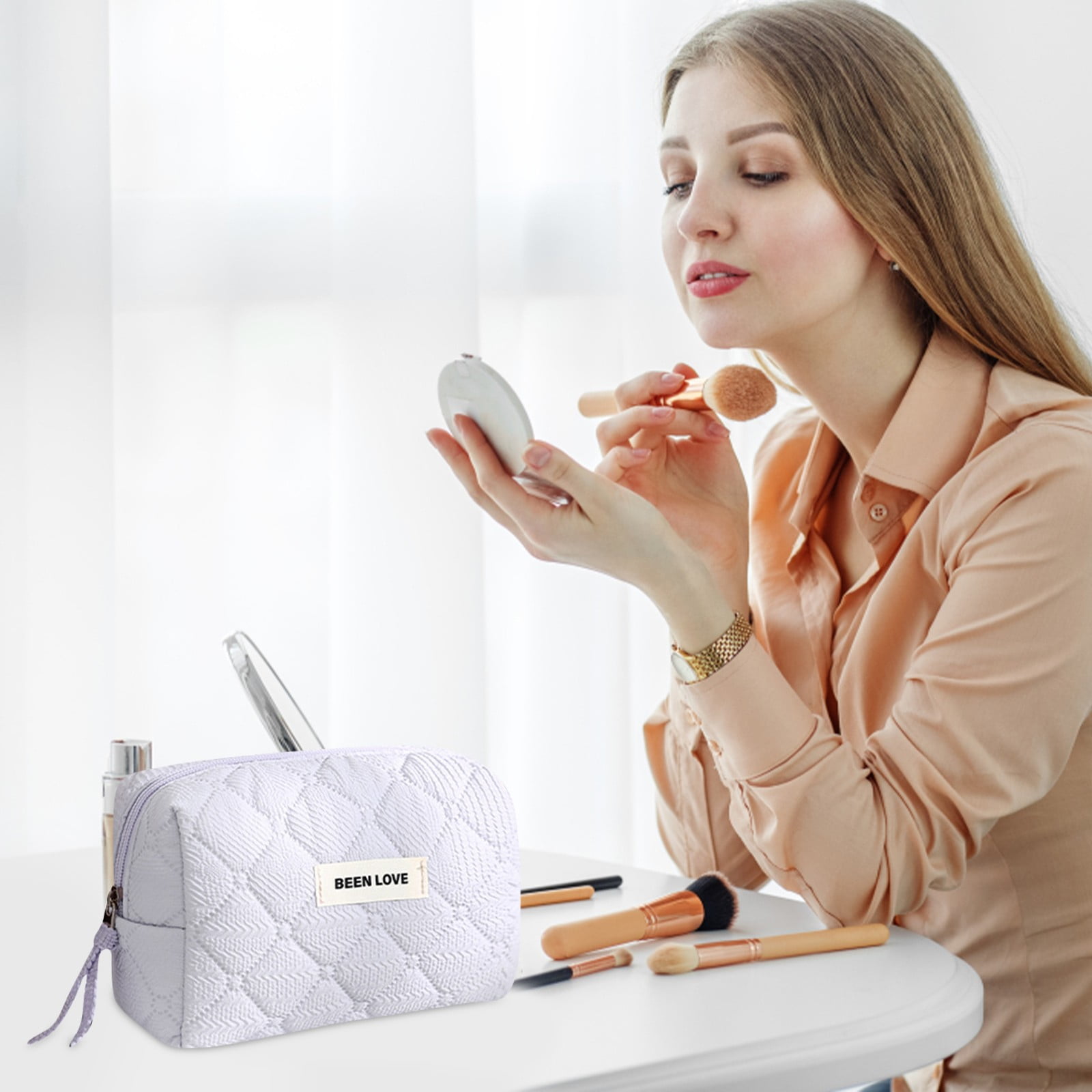 Small Portable Makeup Bag - Elegant Lipstick Organizer for Travel ...