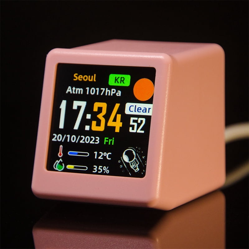 Small Portable Smart Wifi Weather Station Display Weather Temperature ...