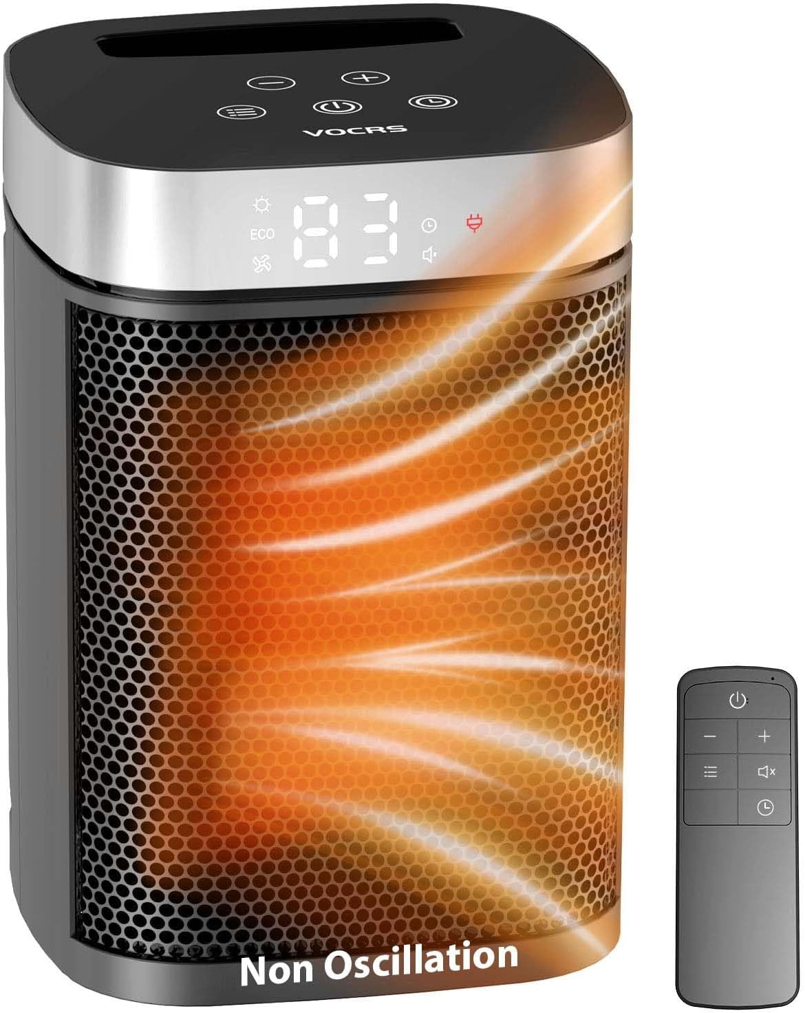 Small Portable Space Heater for Indoor Use - 1500W PTC Electric Heater ...