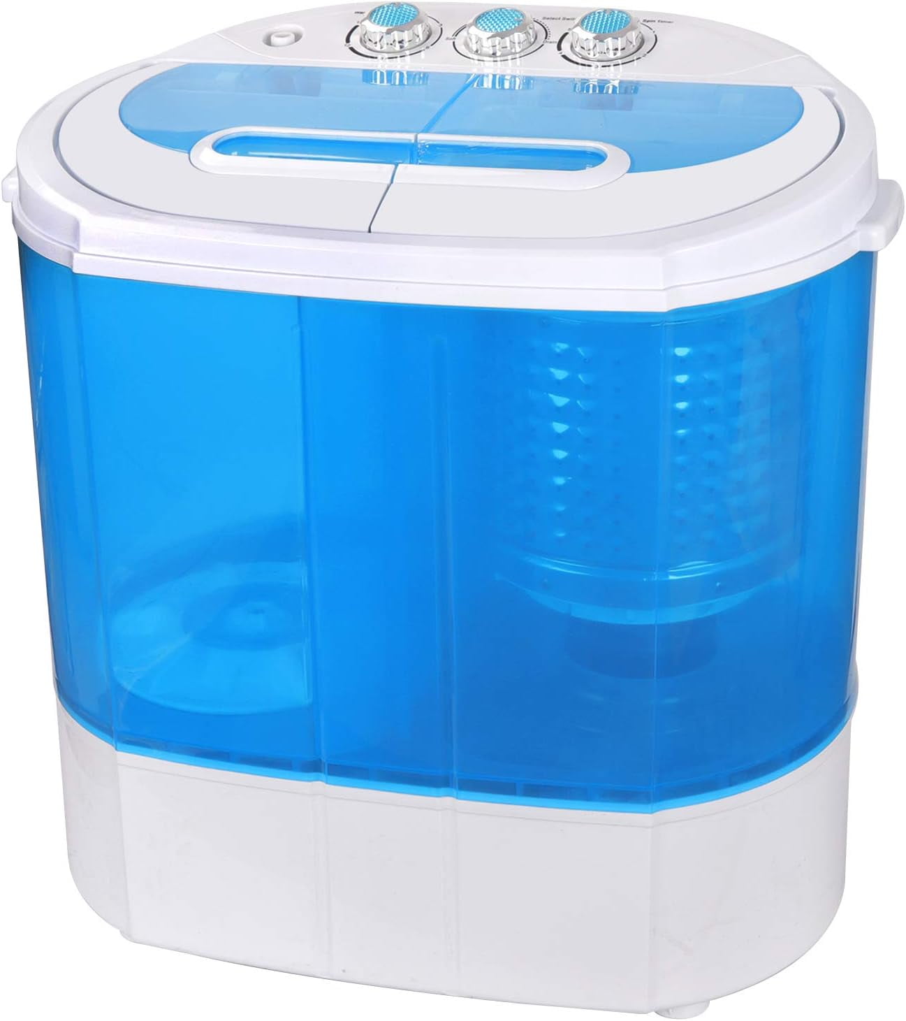 Small Portable Washing Machine 9.9lb Mini Compact Washer Twin Tub ...