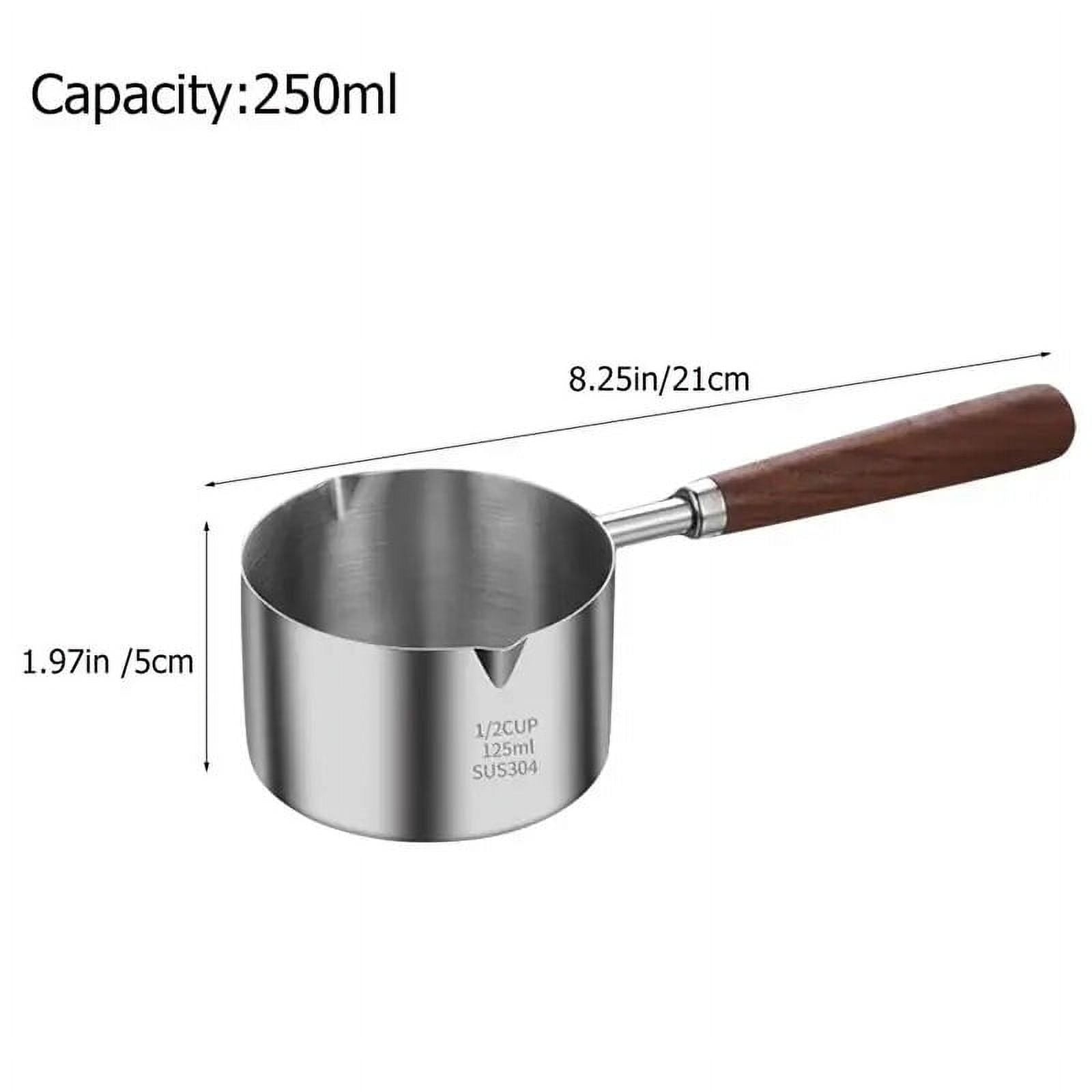 Small Pot Oil Sauce Pan Pour Spout Metal Milk Mini Coffee Pots Cooking ...