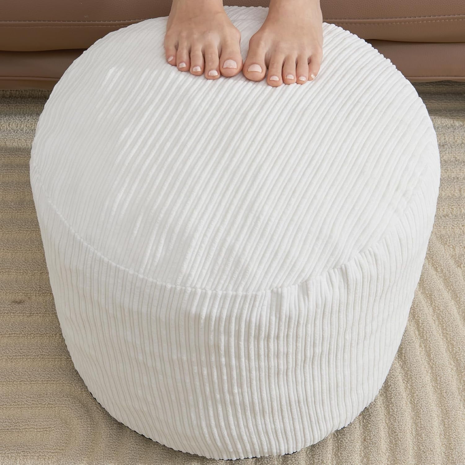 Small Pouf Ottoman Foot Rest Footstool and Ottomans Small for Couch ...