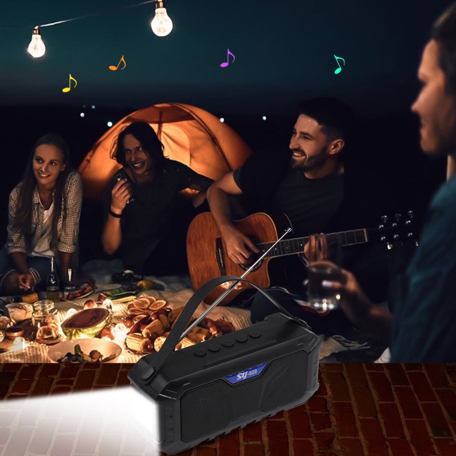 Small Powerful Flashlight Clearance Bluetooth Speaker, Outdoor ...