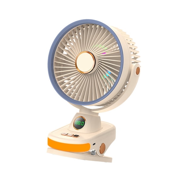 Small Powerful USB Air Circulating Fan with LED Light Portable Desktop ...