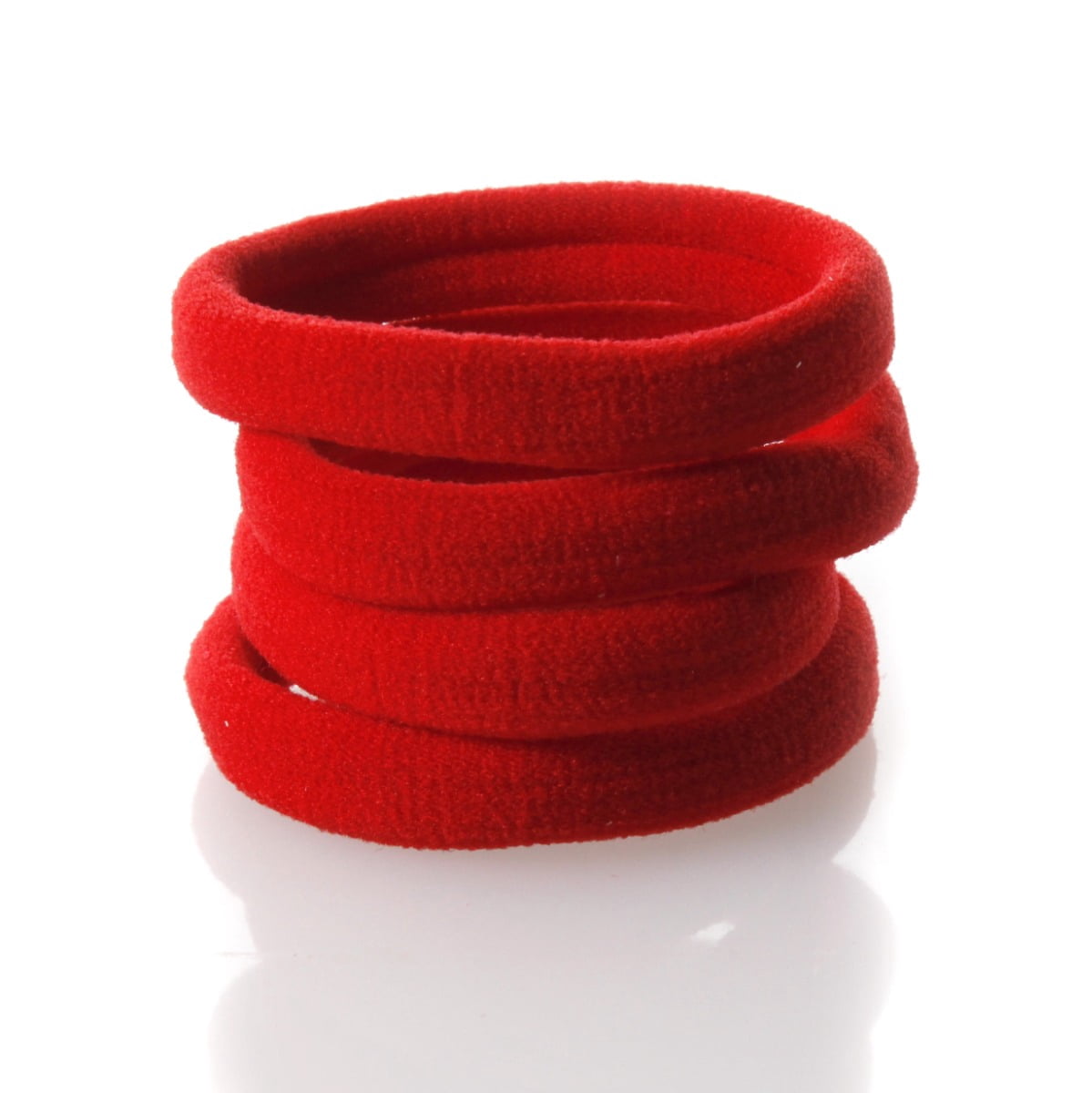 Small Premium Ponytail Hair Bands Red 20pcs - Walmart.com