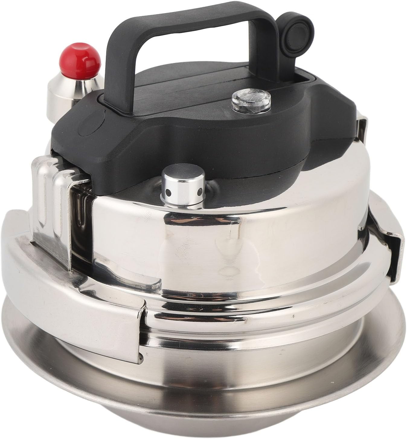 Small Pressure Cooker, 304 Stainless Steel Portable Pressure Pot with ...