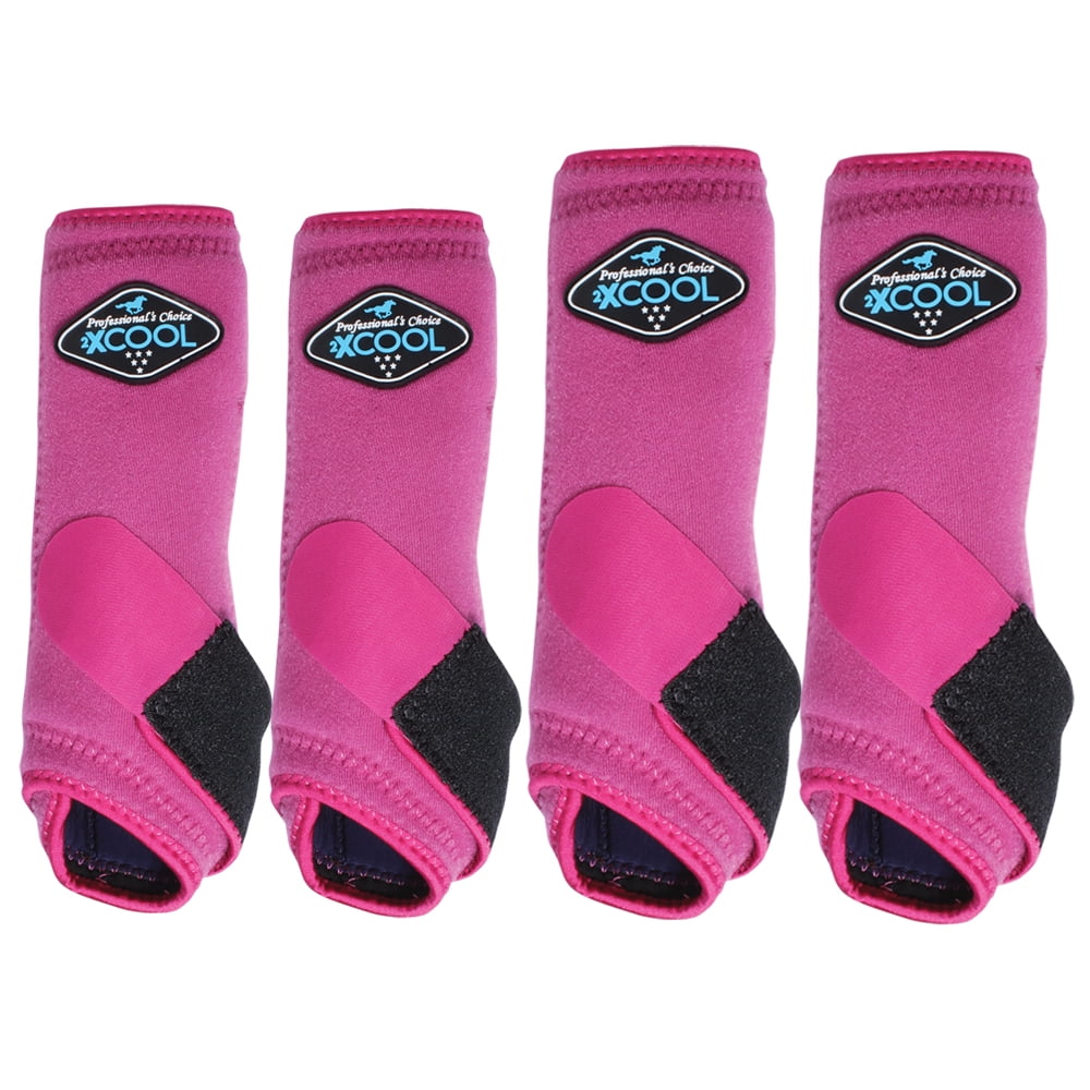 Small Professionals Choice 2XCool Horse Sports Boots 4 Pack Raspberry ...