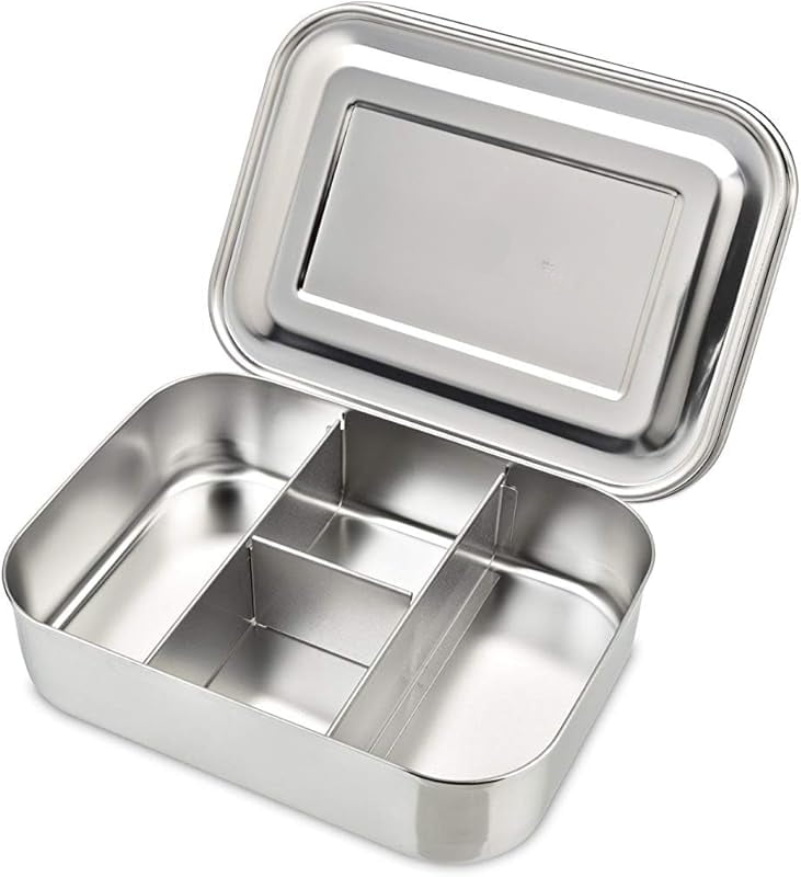 Small Protein Packer Bento Box - Extra Small Divided Stainless Steel ...