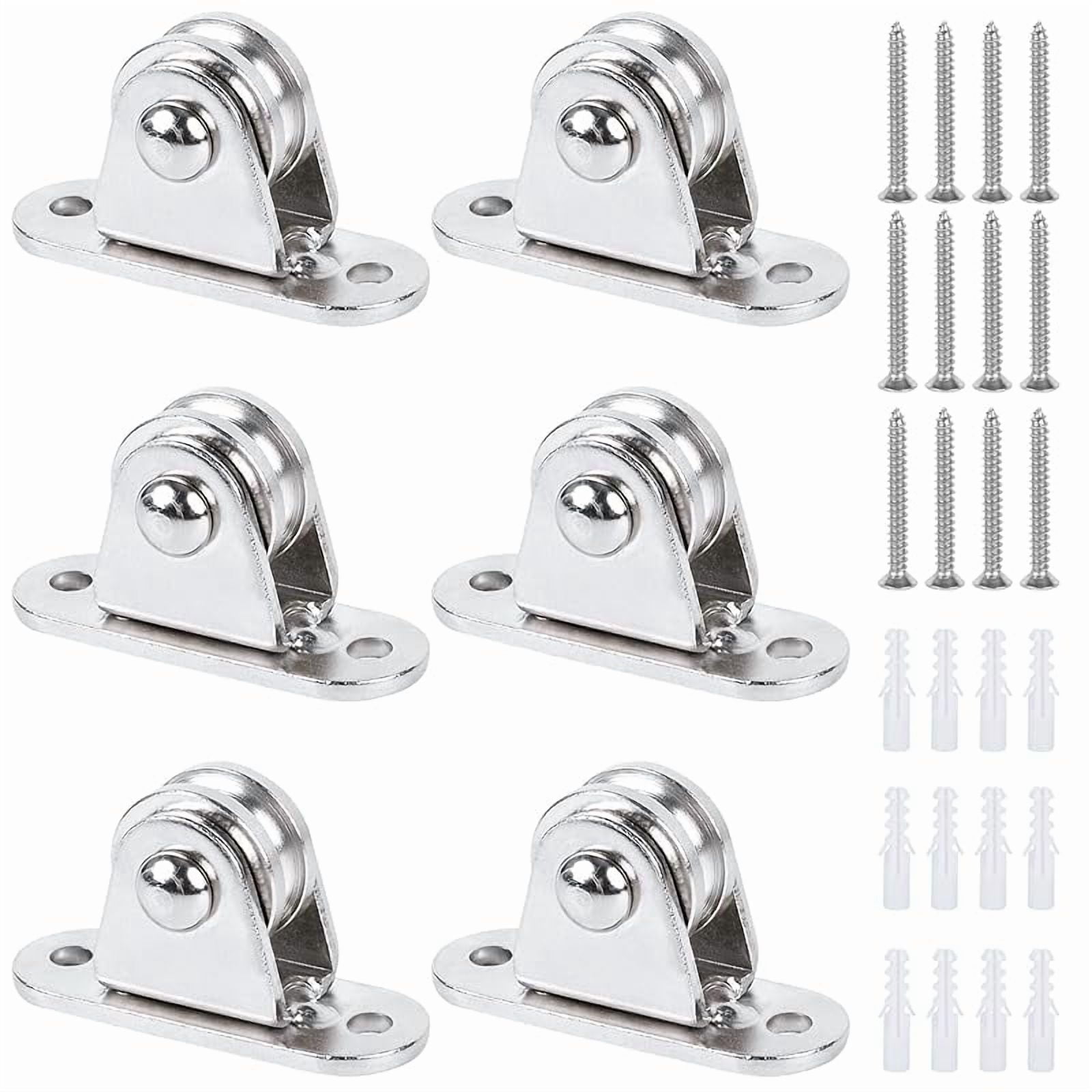 Small Pulley Block 1" Mini Duplex Pulley Roller Frictionless Silent ...