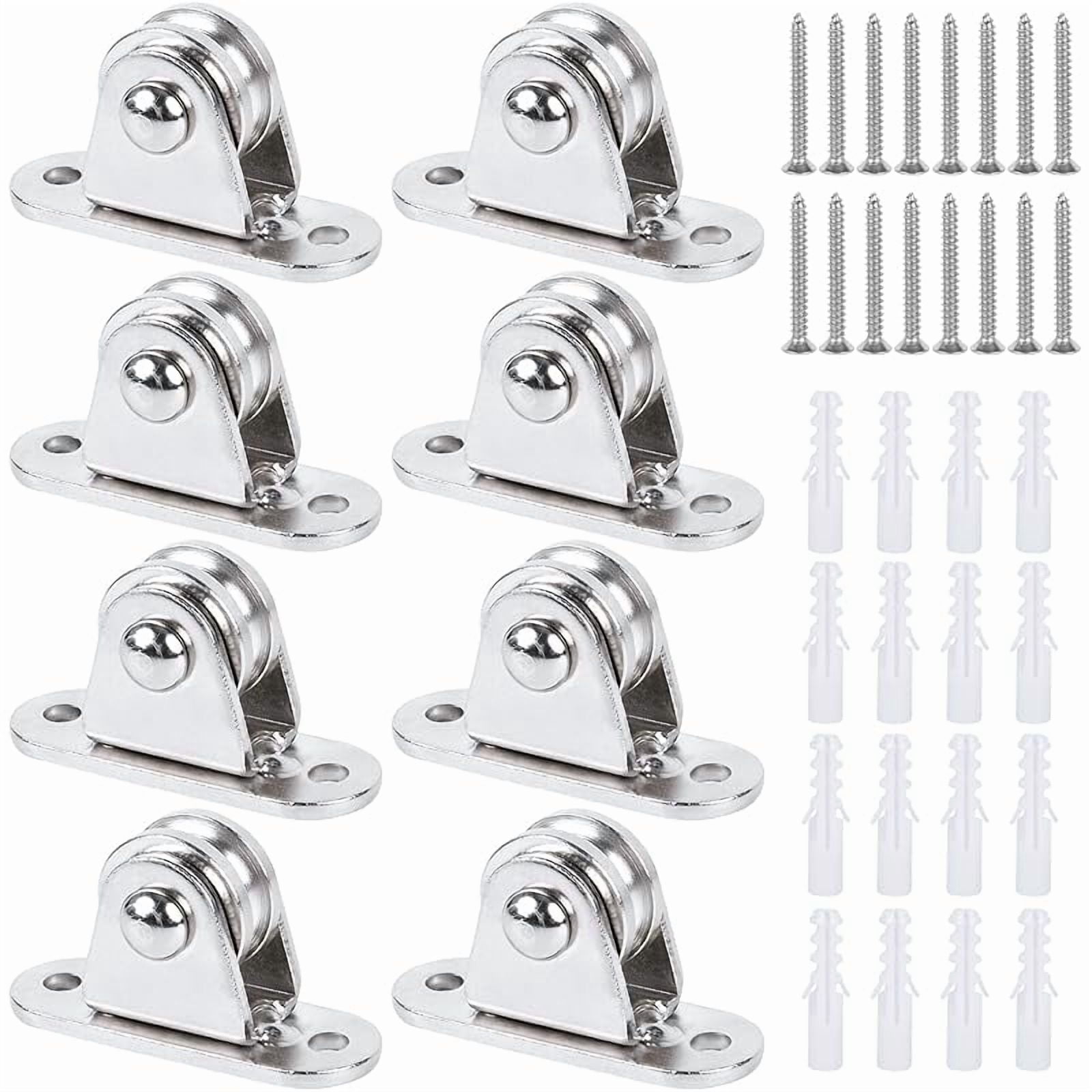 Small Pulley Block 1" Mini Duplex Pulley Roller Frictionless Silent ...