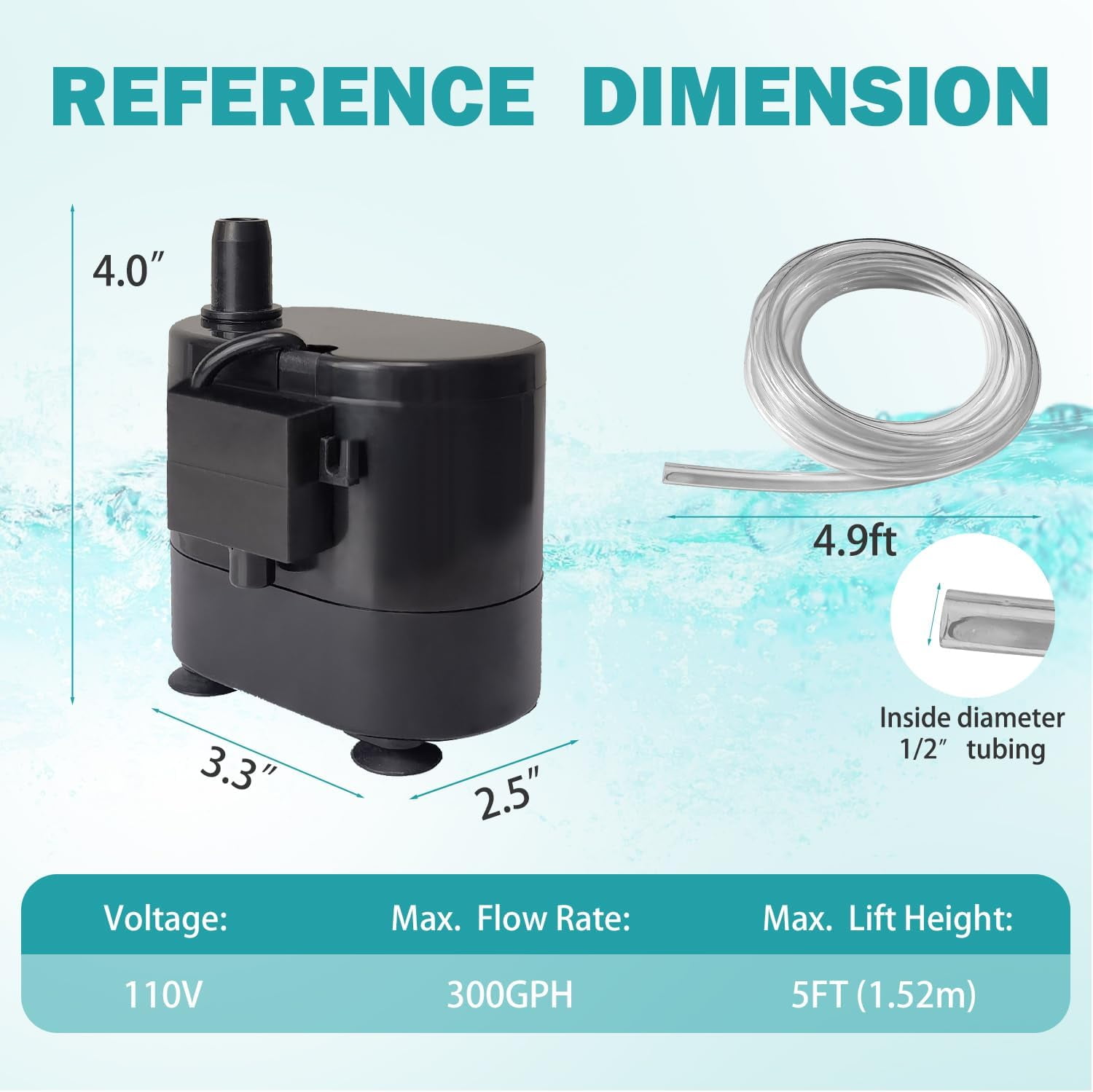 Small Pump With Level Sensor, 5 FT Drain Lift, 110V Automatic ...