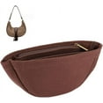 Purse Organizer Insert Felt Shoulder Bags Insert Arc Shape Underarm Bag ...