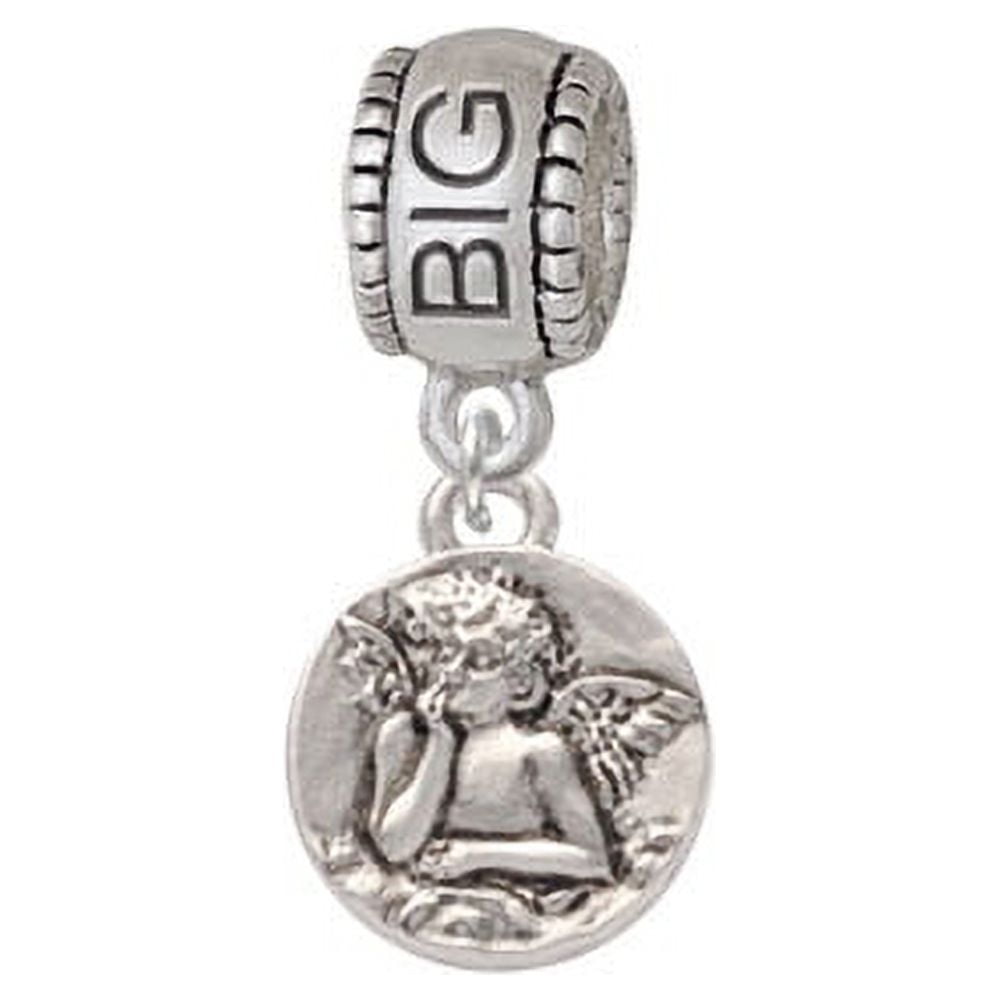 Small Raphael Angel on Disc - Big Sister Charm Bead - Walmart.com