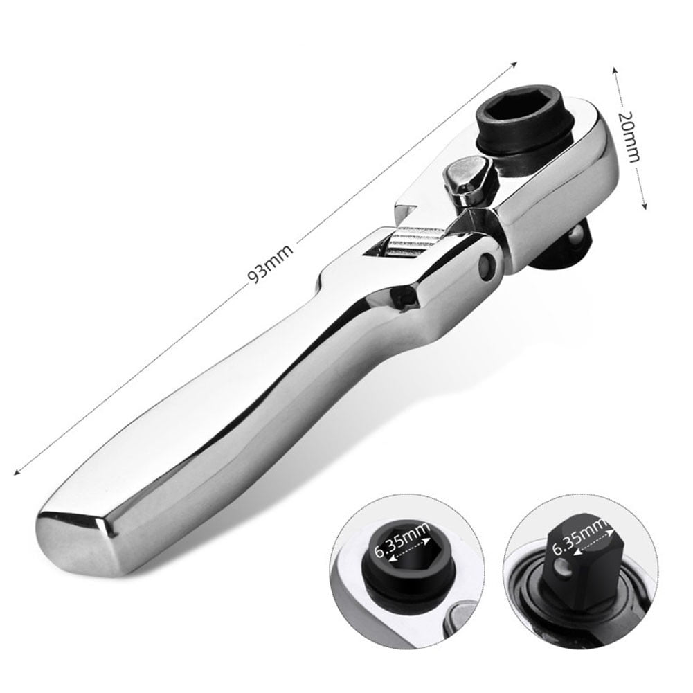 Small Ratchet Wrench Screwdriver Handle Socket Batch Head Quick Spanner ...