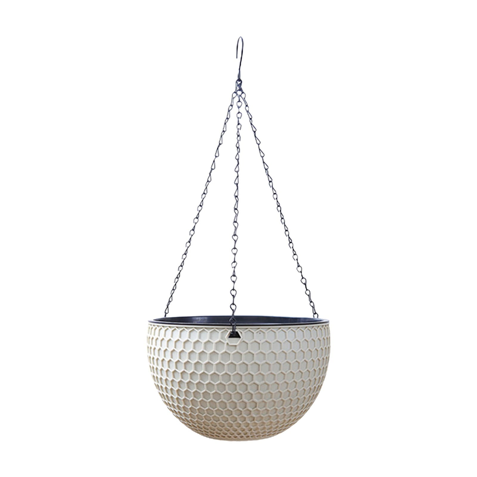 Small Rattan Hanging Pot European Honeycomb Design Indoor Resin Planter ...