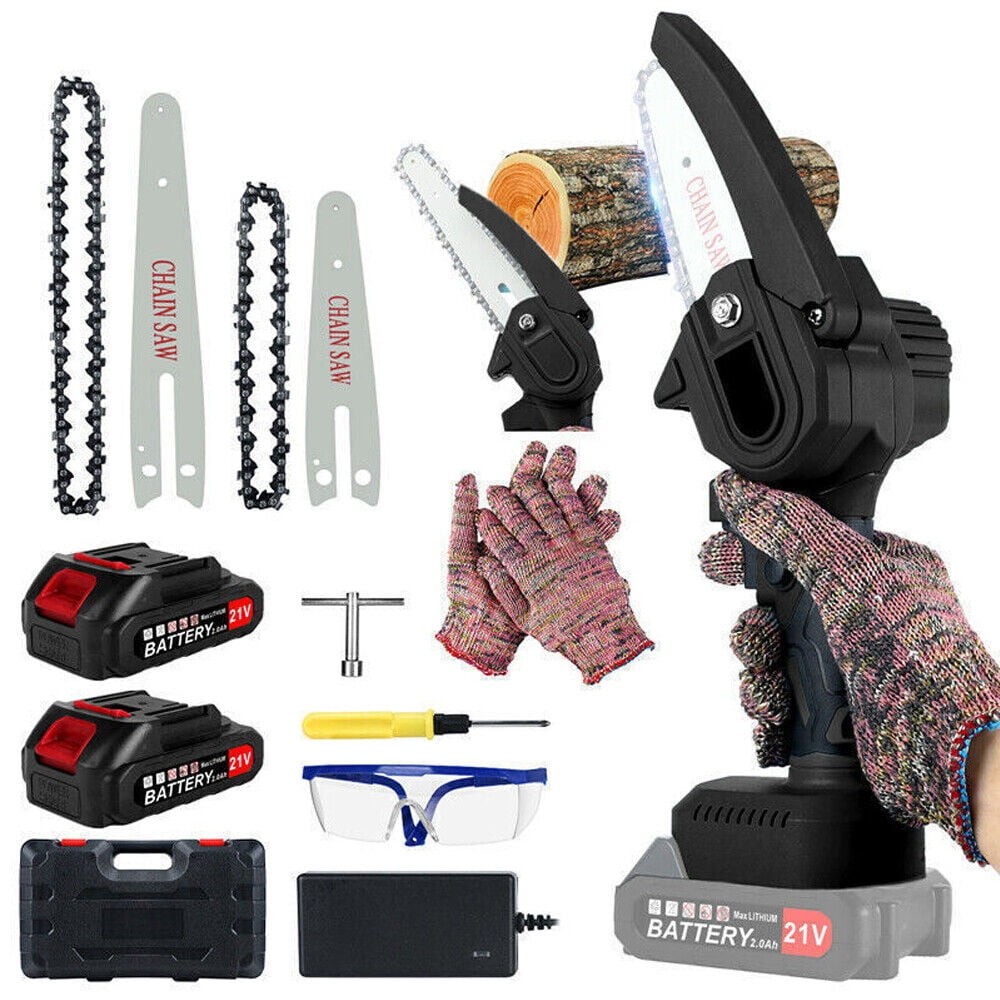 Small Rechargeable Chain Saw, Battery Powered Electric Chainsaw ...
