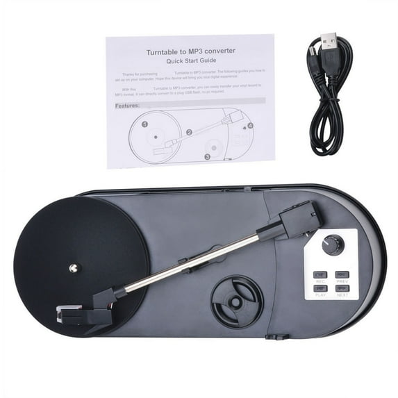 Small Record Player Converts Recorder to MP3 with Auditory Turntable ...