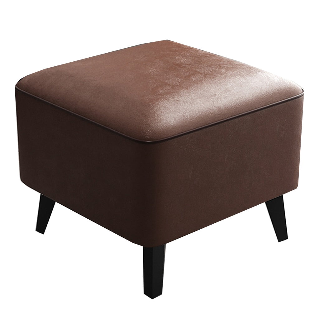 Small Rectangle Foot Stool, PU Leather Footrest Ottoman For Couch ...
