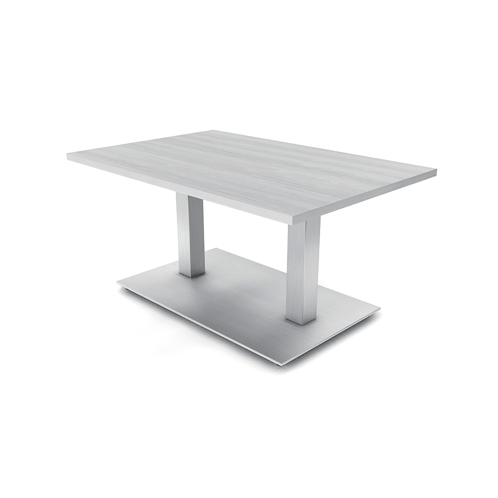 Small Rectangular Coffee Table For Office Square Metal Base 30"x45 ...