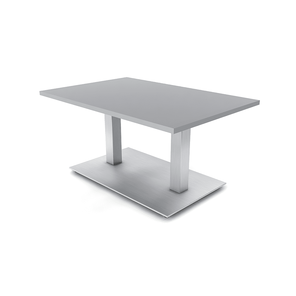 Small Rectangular Coffee Table For Office Square Metal Base 30"x45 ...