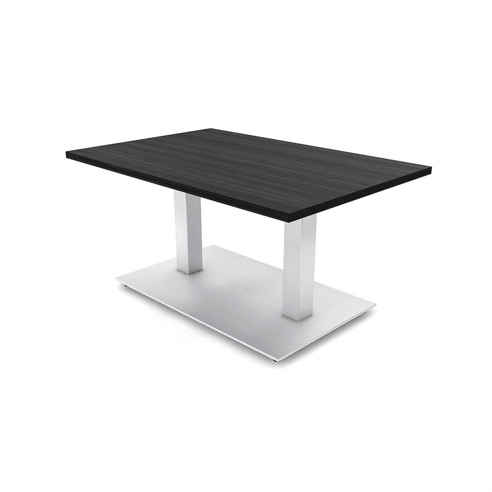 Small Rectangular Coffee Table For Office Square Metal Base 30"x45 ...
