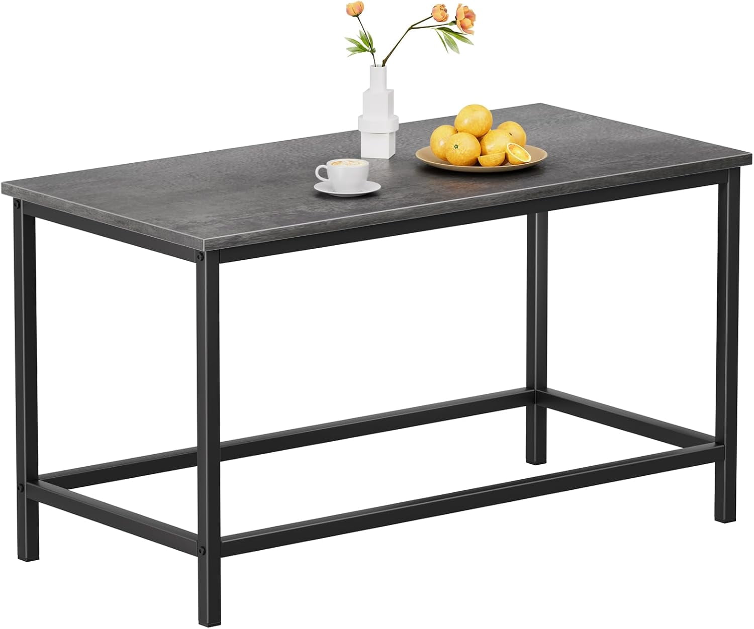 Small Rectangular Coffee Table Simple Modern Open Design Minimalist ...