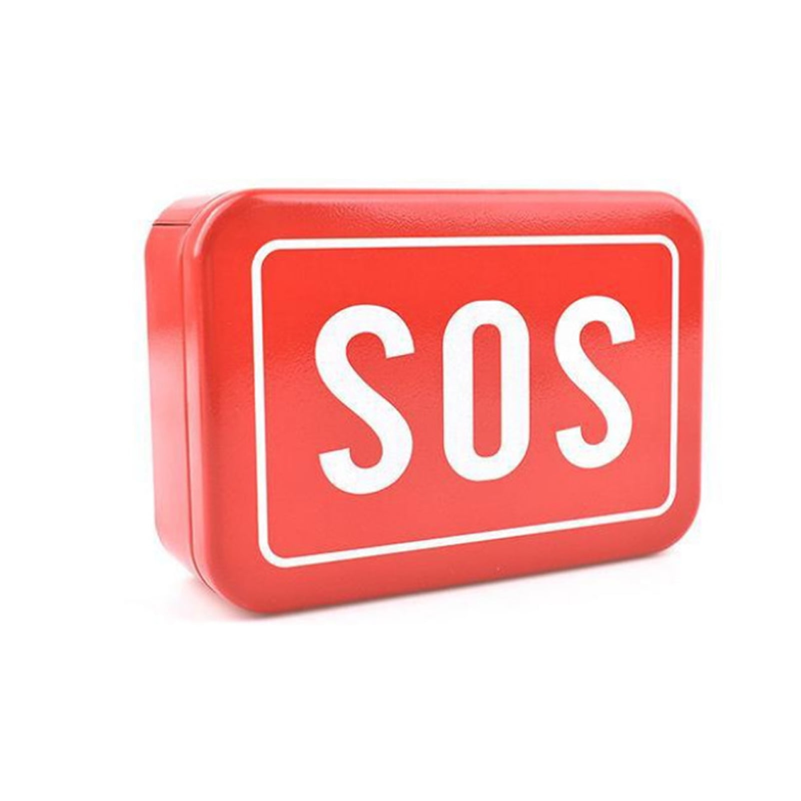 Small Rectangular Empty Box SOS Pattern Outdoor Tools Equipment Iron ...