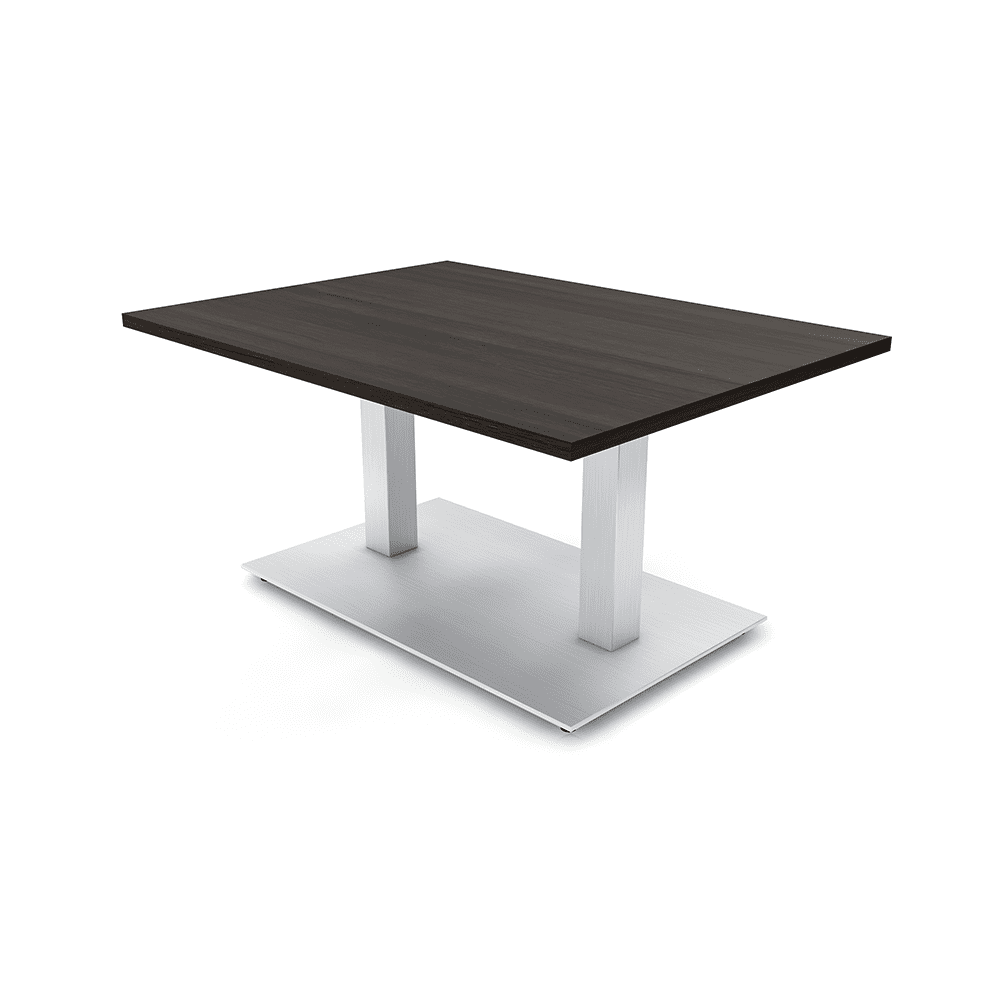 Small Rectangular Office Coffee Table With Metal Base 3'x4' - Walmart.com