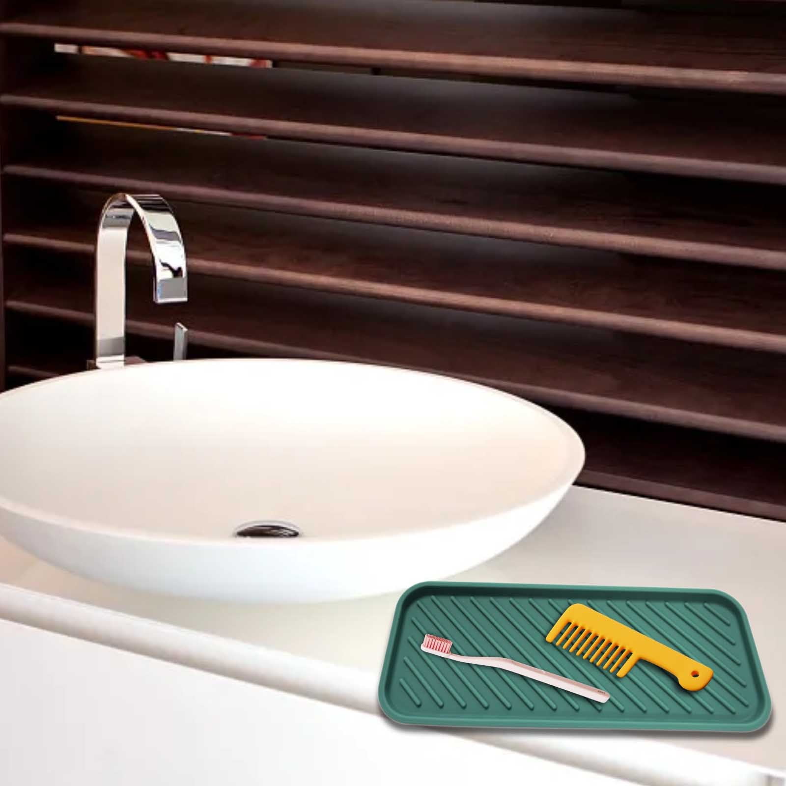 Small Rectangular Silicone Drain Pad Silicone Soap Drain Box Drain Rack ...