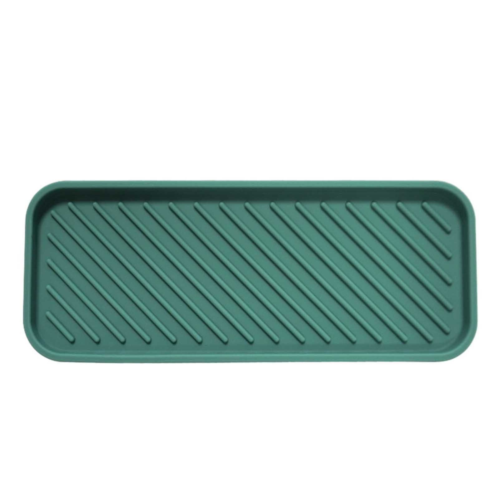 Small Rectangular Silicone Drain Pad Silicone Soap Drain Drain Rack ...