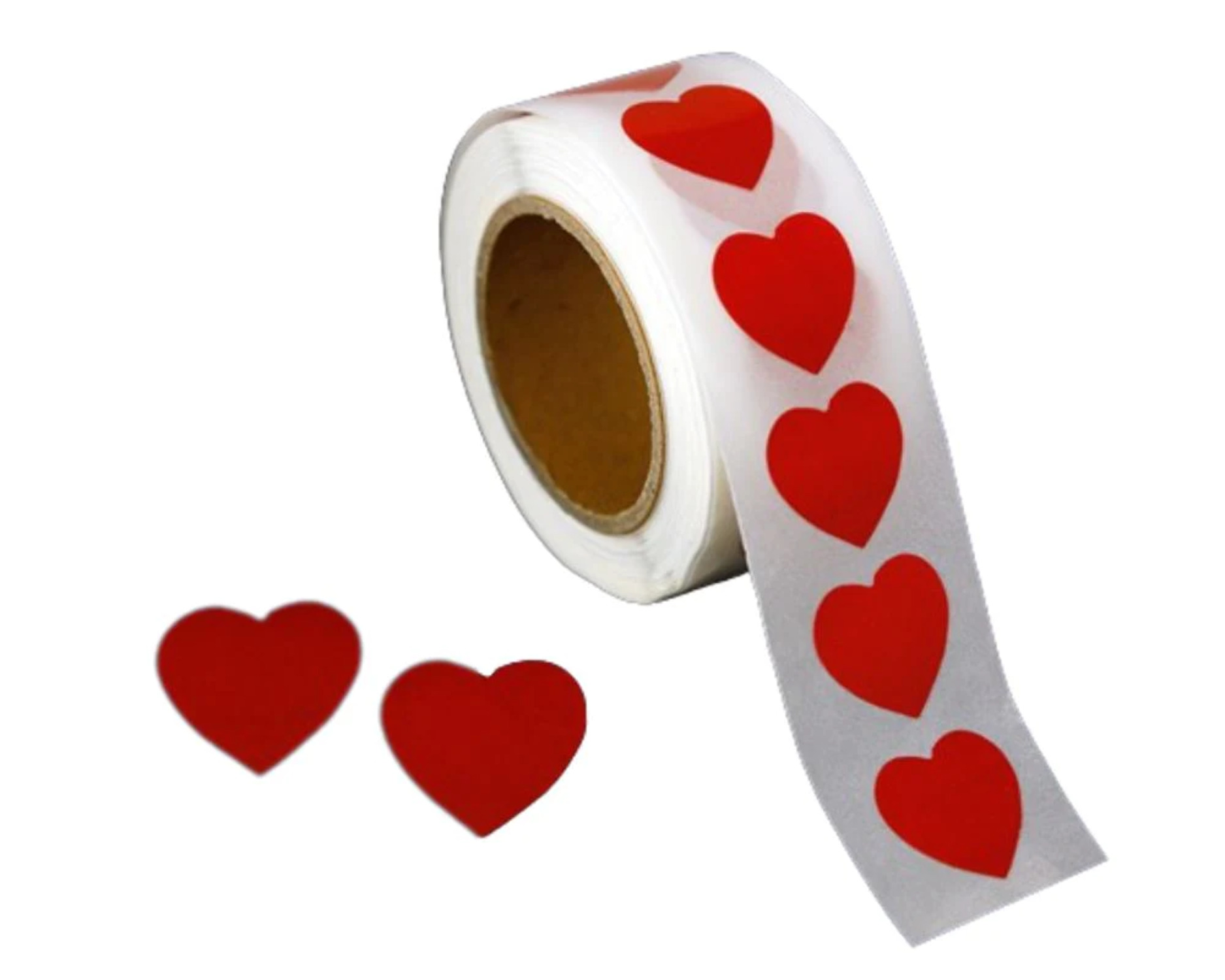 Small Red Heart Shaped Stickers (250 per Roll) by Fundraising For A ...