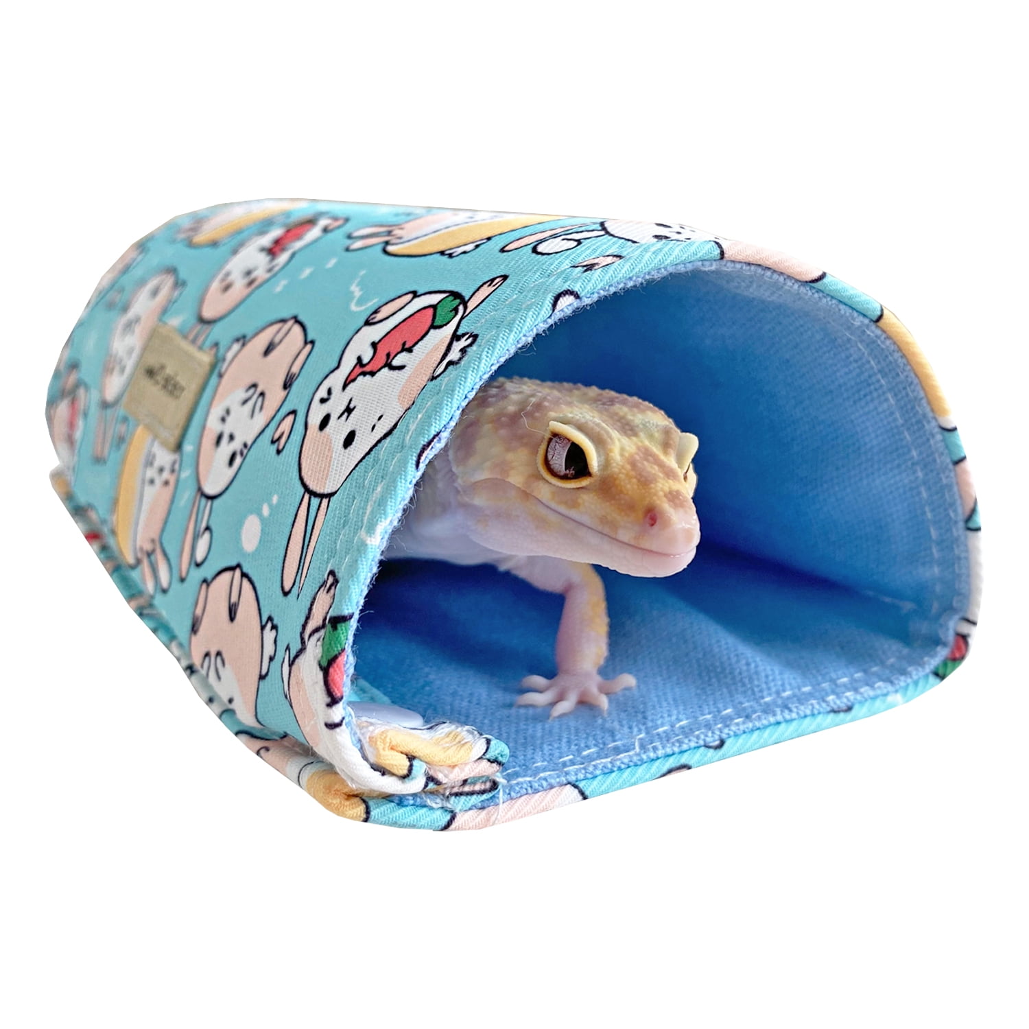 Small Reptile Gecko Hide Cave Portable Tunnel Tube for Leopard Gecko ...