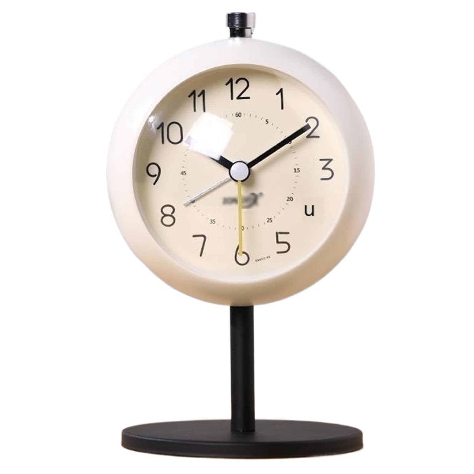 Small Retro Silent Metal Alarm Clock for Living Room Decor, Bedroom ...
