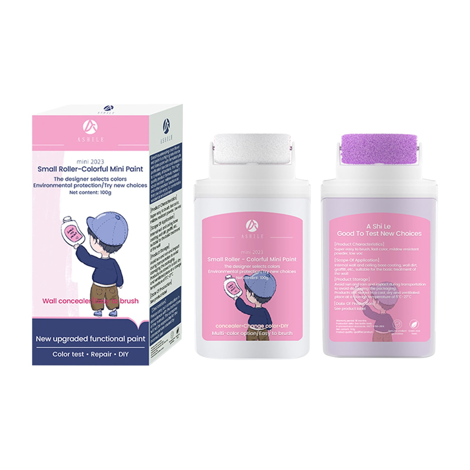 Small Roller Wall Patching Brush, Wall Repair Paste Roller, for DIY ...