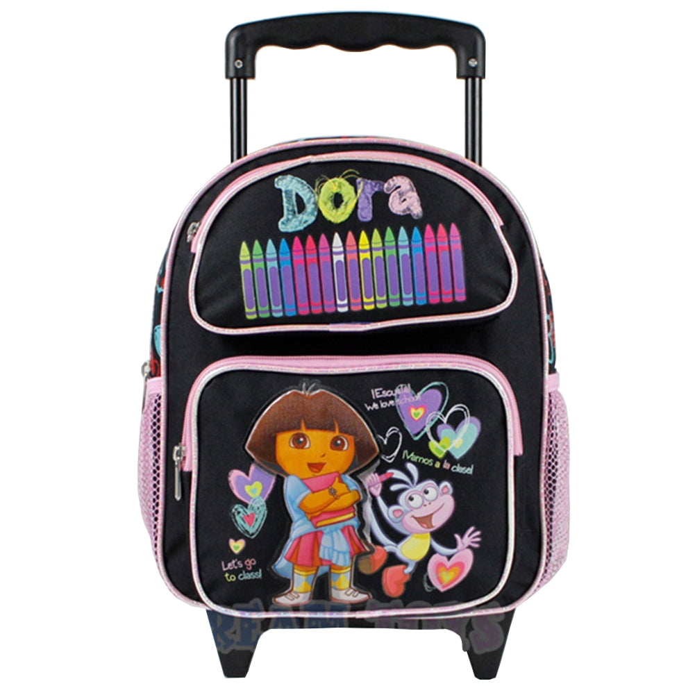 Small Rolling Backpack - Dora the Explorer - Black New School Bag ...
