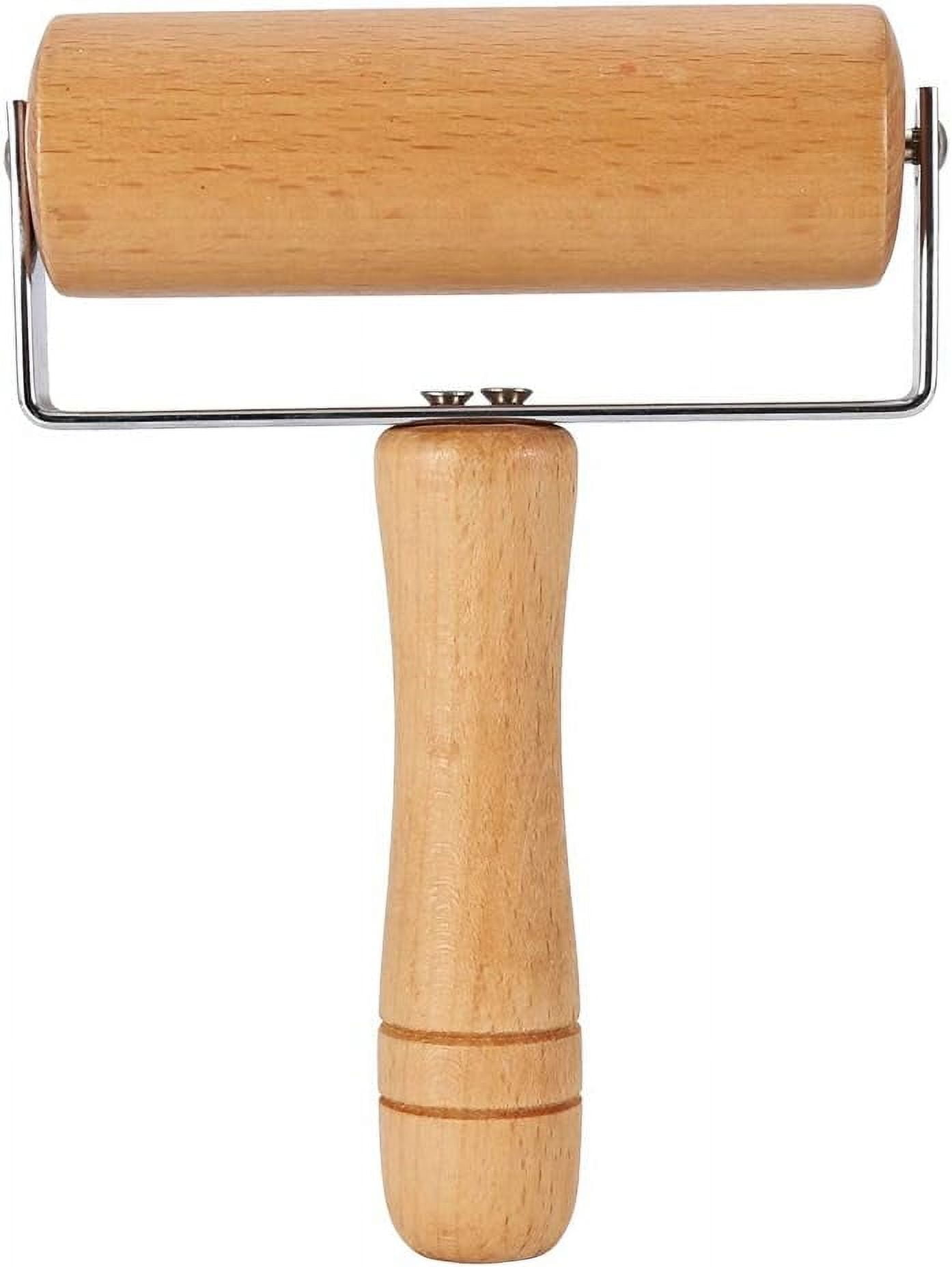 Small Rolling Pin, Wooden Dough Roller, Non-Stick Pizza Roller, Dough ...