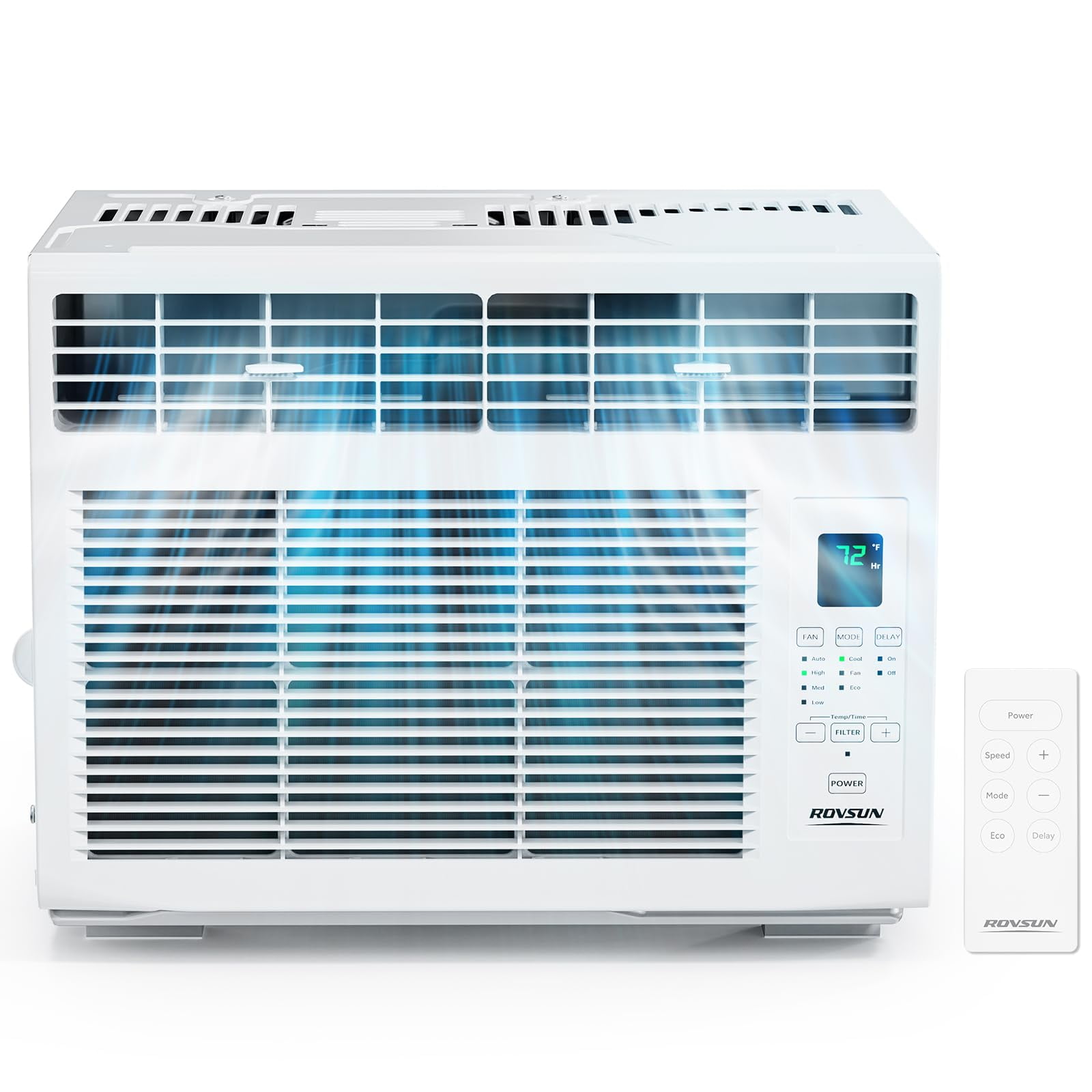 Small Room 5000 BTU Window AC with Remote Display Timer ECO Setting, 4 ...