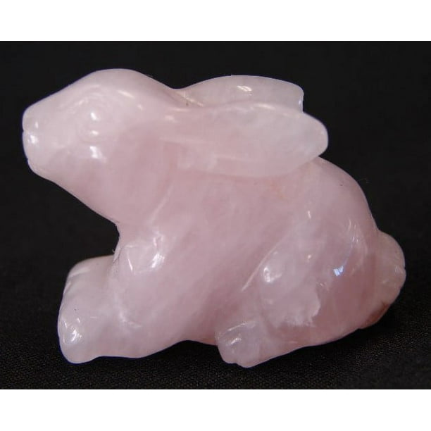 Small Rose Quartz Rabbit Statue - Walmart Business Supplies