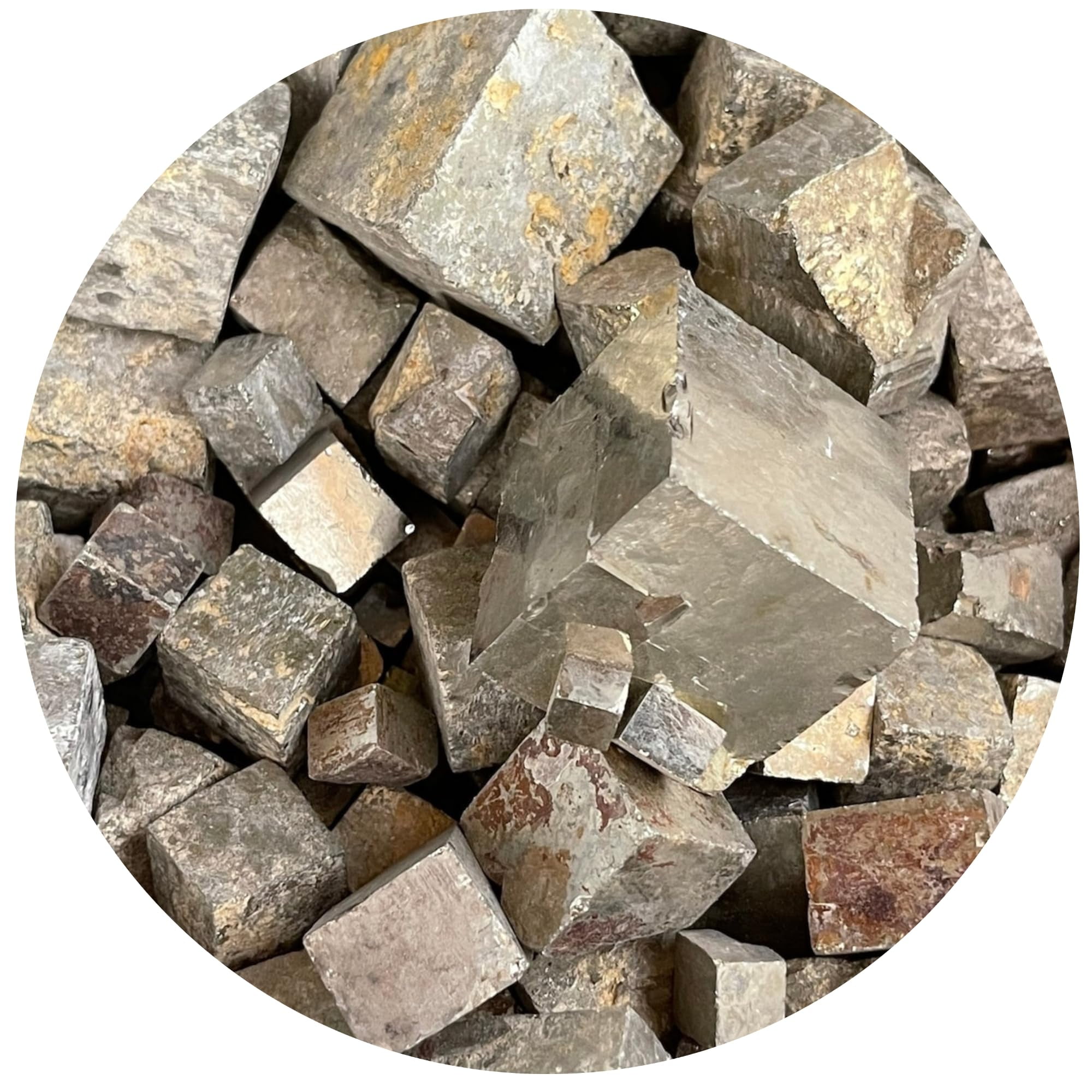 Small Rough Pyrite Cube Stones , 0.5-1" Raw Crystals (Pyrite Cube , 0. ...