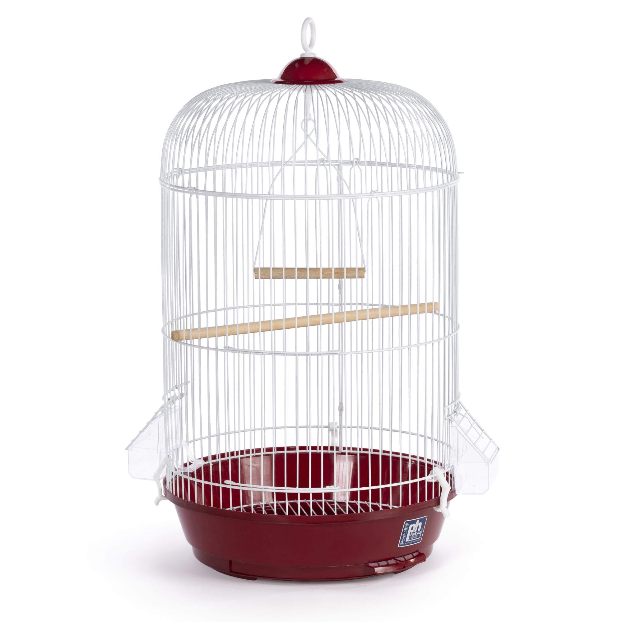 Small Round Bird Cage in Red - Walmart.com