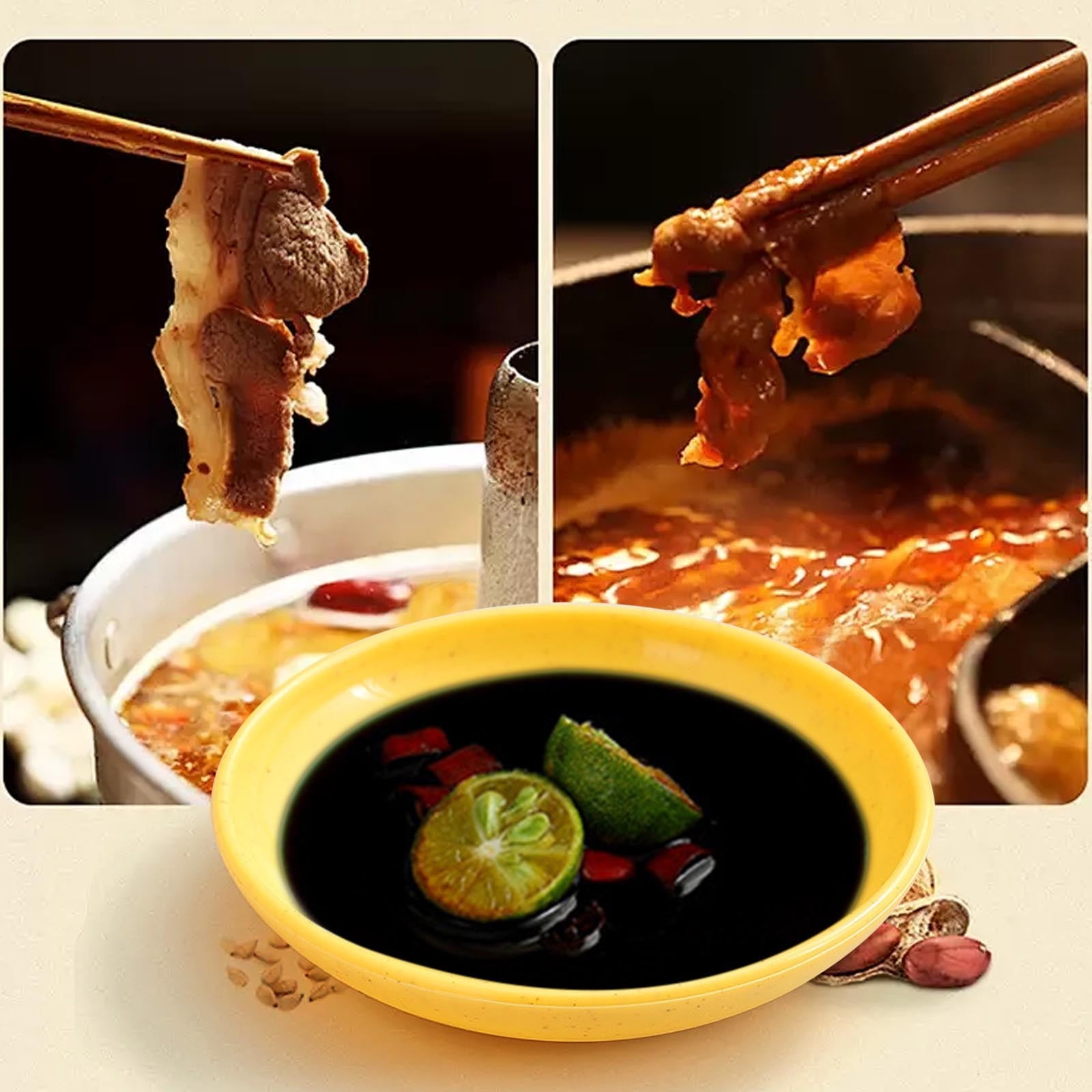 Small Round Condiment Dishes, Multi-Purpose Soy Sauces Vinegar Dipping ...