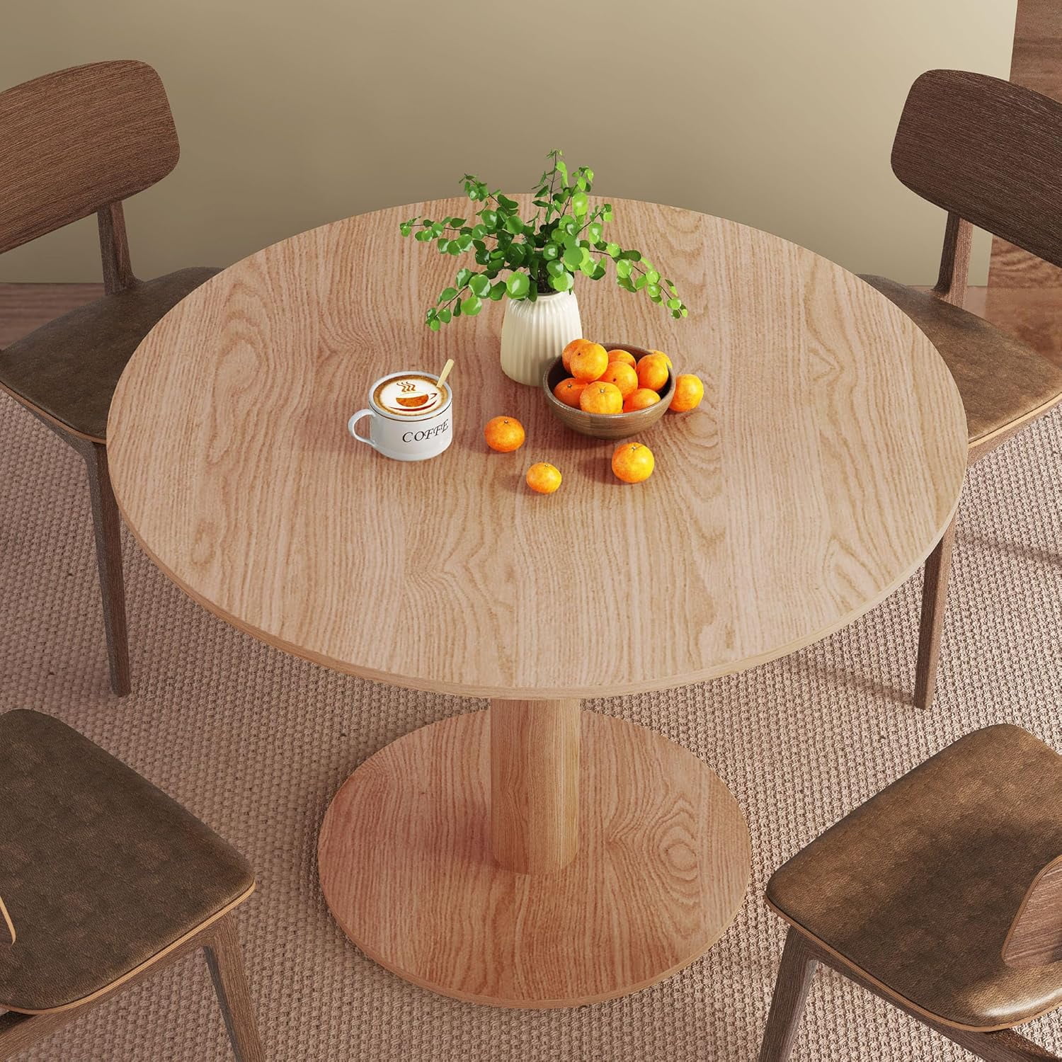 Small Round Dining for 1-2 Farmhouse Circle Dining Breakfast Circular ...