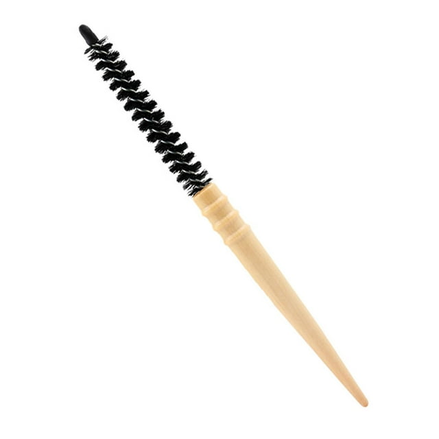 Small Round Hair Brush for Short, Curly, Straight Hair, Nylon Bristles ...