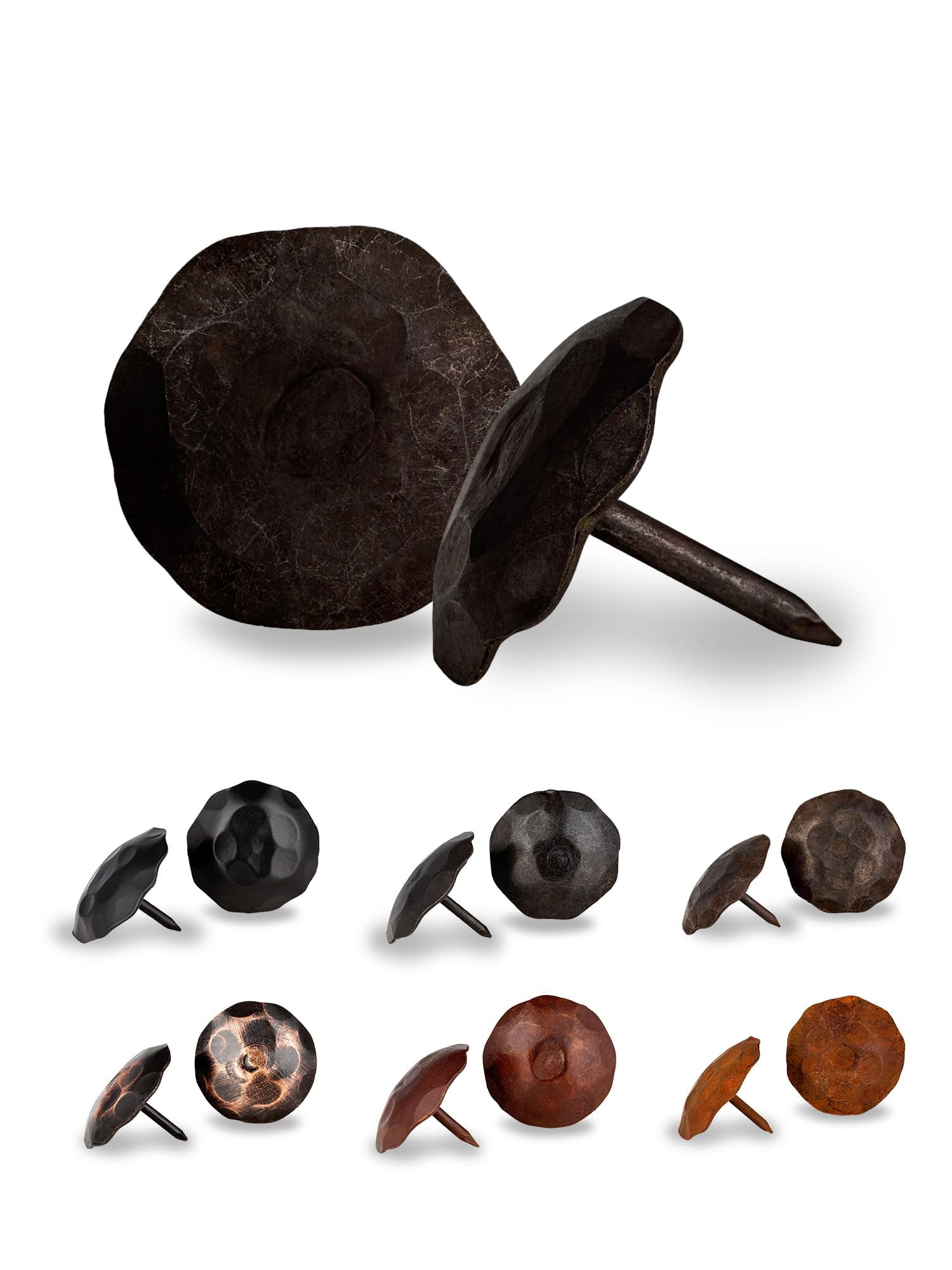 Small Round Head Clavos Nails Pack of 25, Unfinished Rustic Fasteners ...