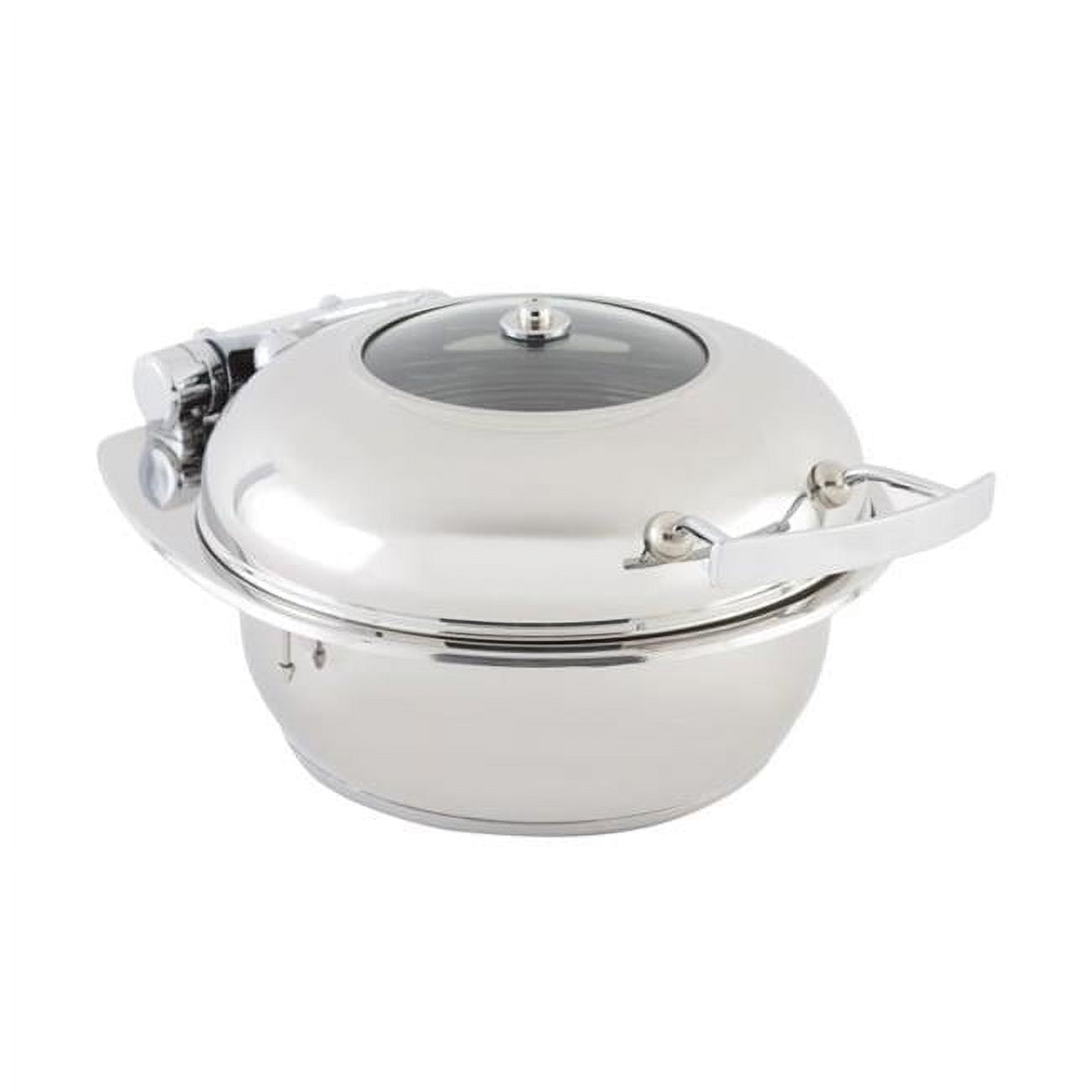 Small Round Induction Chafer with Glass Induction Food Pan - Walmart.com