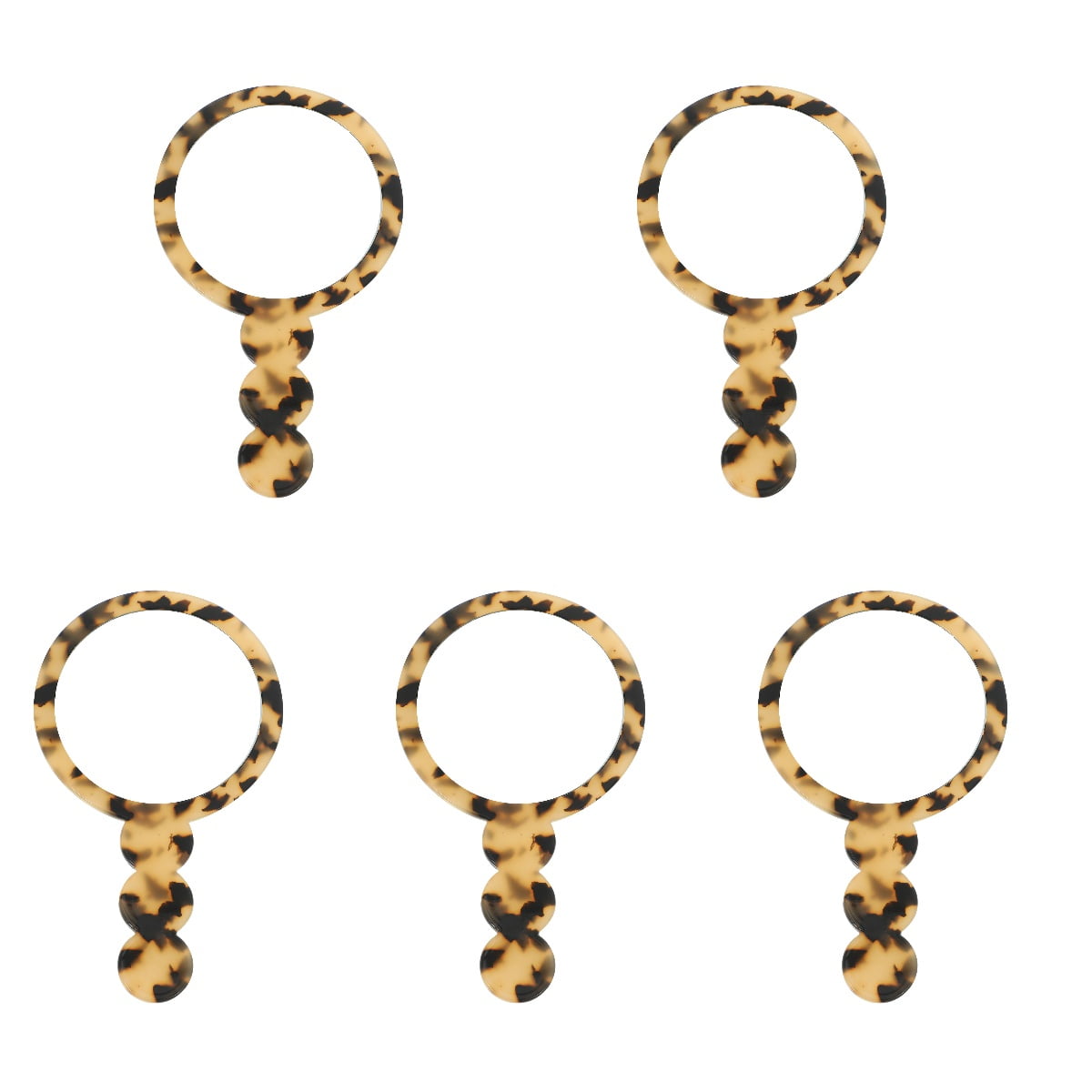 Small Round Mirror with Handle 5 PCS Vintage Mirrors Travel Vanity ...